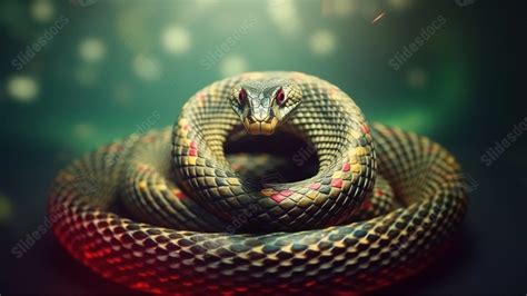 Get Ready 3d Snake In Attack Mode Powerpoint Background For Free Get Ready 3d Snake In Attack Mode Powerpoint Background For Free