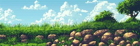 Pixelated Grass Stock Illustrations 975 Pixelated Grass Stock
