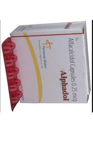 Alphadol Alfacalcidol Capsules 0 25mg 0 25 Mcg At Rs 3000 Stripe In