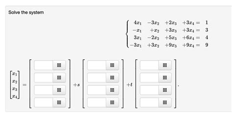 Solved Solve The System X1x2x3x4 S T Let Chegg Com