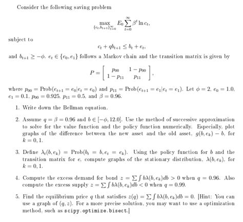 consider the following saving problem max {be 1 ΕΣΒ