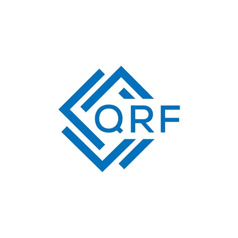 Qrf Letter Logo Design On White Background Qrf Creative Circle Letter