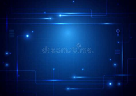 Abstract Lines Circuit Board Technology Digital Hi Tech Concept Stock Vector Illustration Of