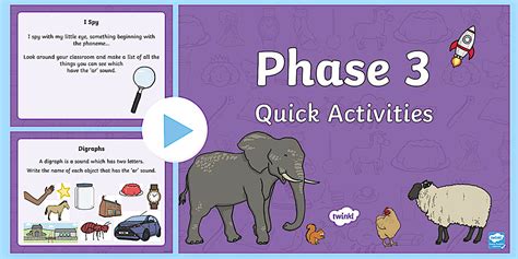 Phase 3 Quick Activities Powerpoint Twinkl