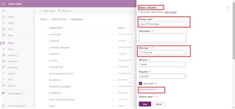 Create A Microsoft Dataverse Table