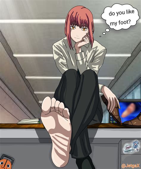 Makima Feet Soles View Office Version 1 By Jetga On Deviantart