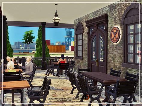 Ресторан Railway Лоты Моды для Sims 4