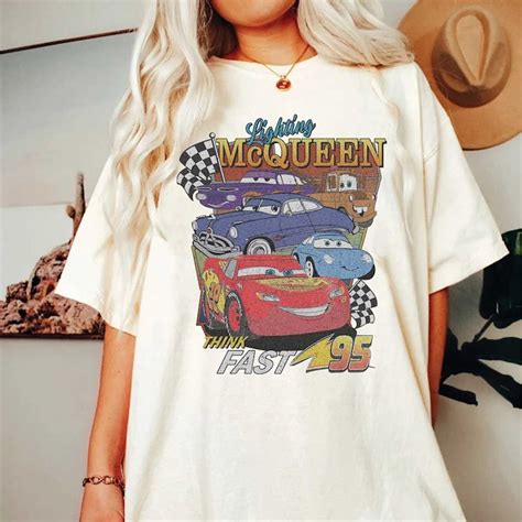 Retro Lightning Mcqueen Shirt Disney Cars Shirts Disney Bi Inspire