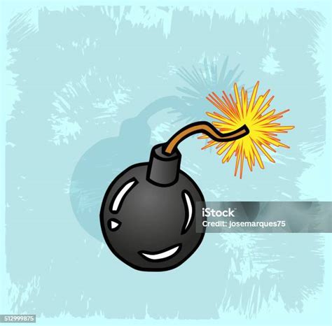 말풍선이 있는 폭탄 귀여운에 대한 스톡 벡터 아트 및 기타 이미지 귀여운 단일 객체 모션 Istock