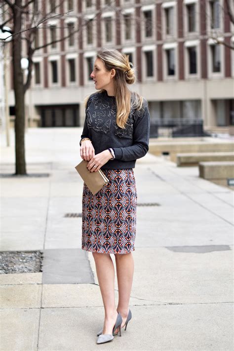 Lace Pencil Skirt One Brass Fox