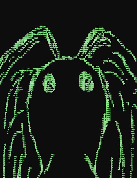 Mothman Ascii Alien Etsy