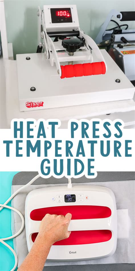 Heat Press Temperature Guide Sublimation And HTV Angie Holden The