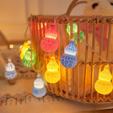Buy Cracked Calabash Doll String Lights Uk The Lights Hub Uk