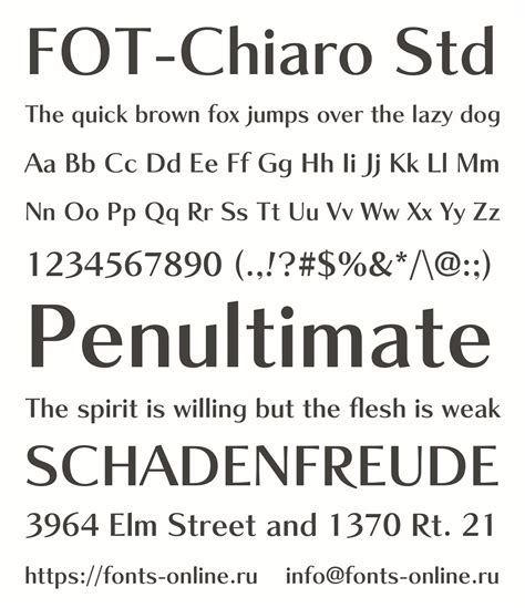 Fot Chiaro Std Font