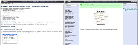 Galaxy P 101 Building Up And Using A Proteomics Workflow — Galaxy P