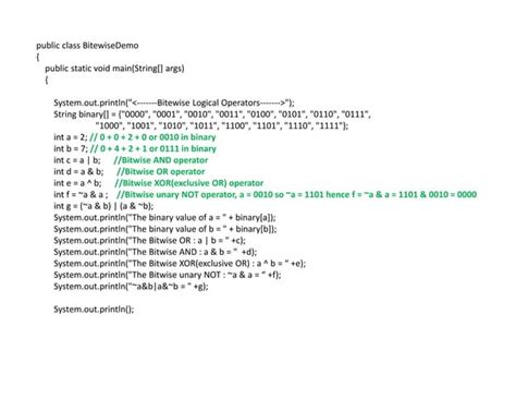 15 Bitwise Operators Pdf