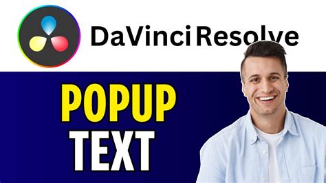 Davinci Resolve How To Make Popup Text Effect Youtube