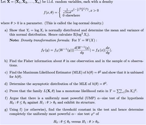 solved let x x1 x2 xn be i i d random variables