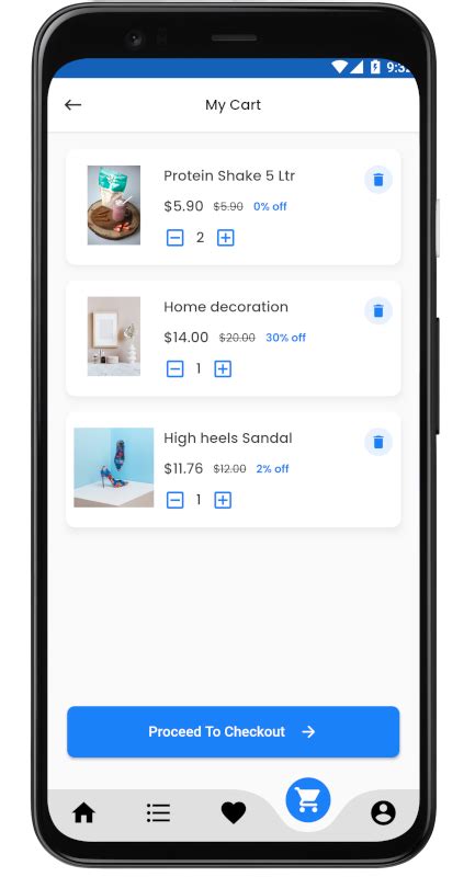 Flutter Shopping Cart UI KIT By Themixly CodeCanyon
