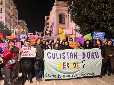 Gülistan Doku İçin Adalet Komisyonlarının çağrısıyla İstanbulda Eylem