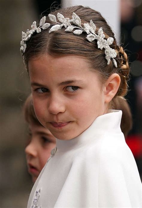 Princesses Kate Charlotte Twin In Silver Floral Headpieces At