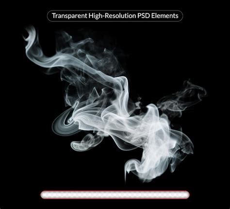 Белый дым изолированный прозрачный фон Премиум Psd Файл