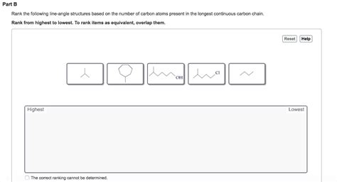 Solved Part A Sort The Following Line Angle Structures Based