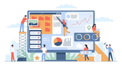 Premium Vector People Build Website Developers Create Software