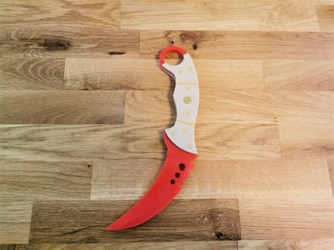 Talon Knife Doppler Ruby Counter Strike 2 Cs Go Life Size 3d Printed