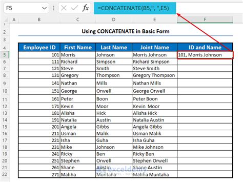 How To Use CONCATENATE Function In Excel 4 Easy Methods