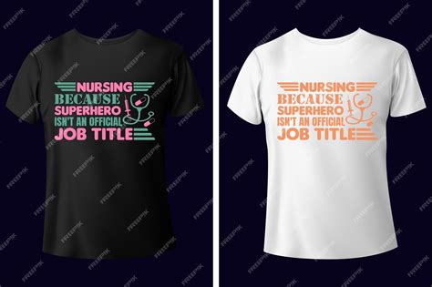 Premium Vector Nursing Because Superhero Isnt An Official Job Title