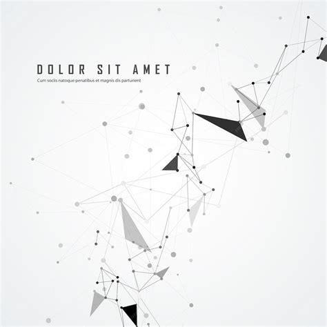 Premium Vector Abstract Connection Of Dots Lines Communication