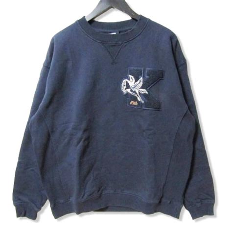 Kith キス ヴィンテージ クルーネック Khm030311 22ss Vintage Crewneck スウェット ネイビー L