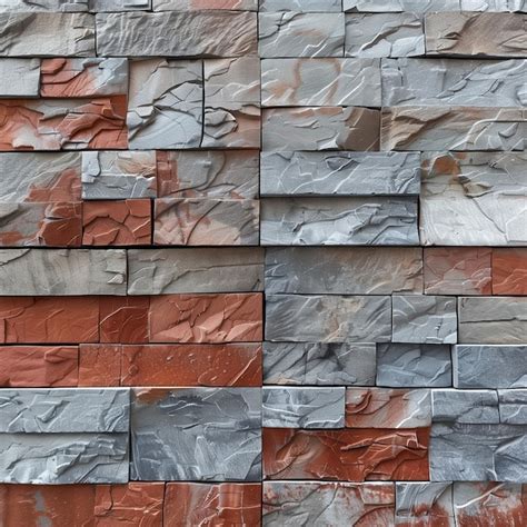 Patterned Brick Premium Ai Generated Image
