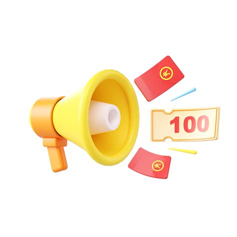 黄色卡通电商促销喇叭