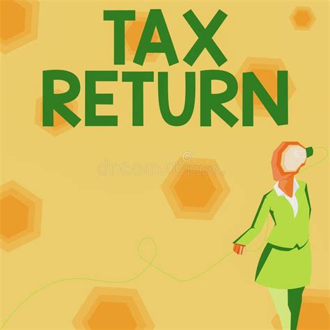 Writing Displaying Text Tax Return Business Concept Which Taxpayer