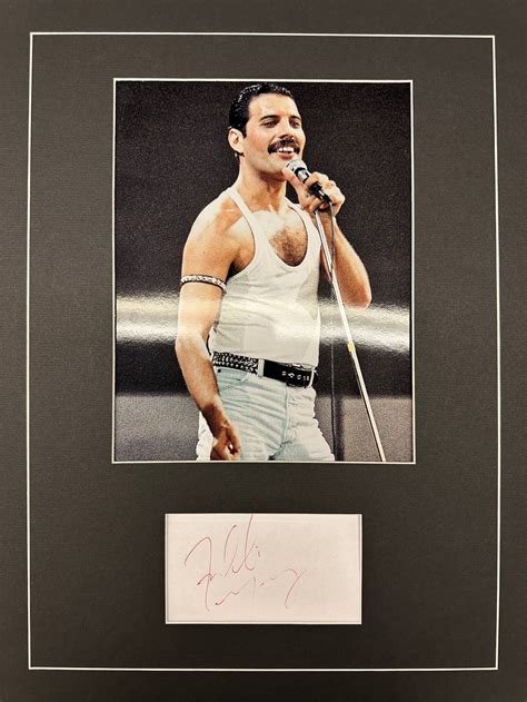 Freddie Mercury Autographed Display Oct 22 2023 Icz Auctions In Fl