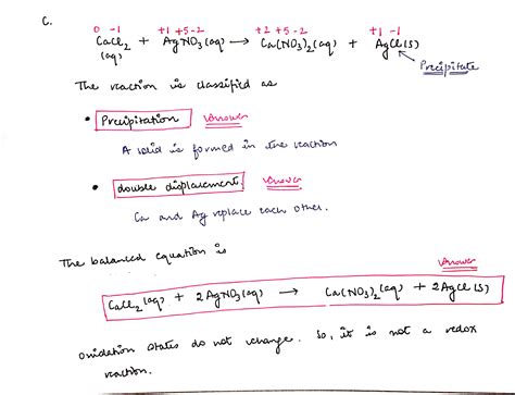 [solved] [references] C Classify The Reaction Represented By The