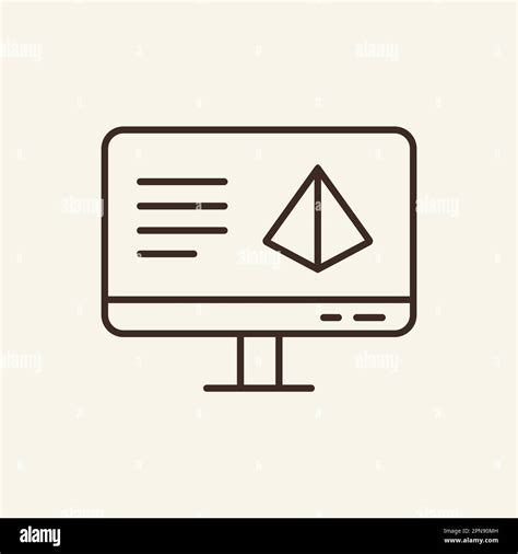 Architecture Program Line Icon Stock Vector Image Art Alamy