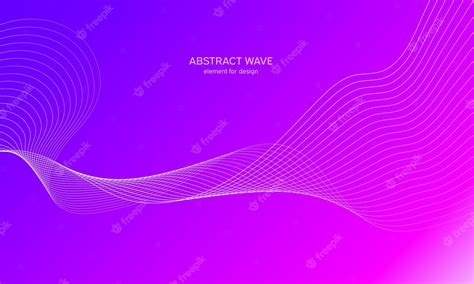Premium Vector Abstract Wave Element For Design Colorful Background