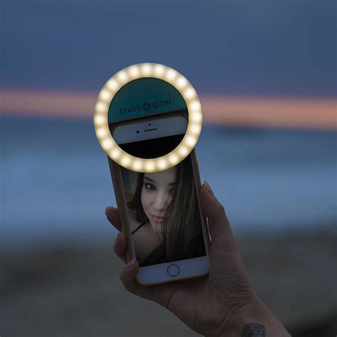 Take Better Selfies With The Selfie Light By Crush Glow Crush Glow