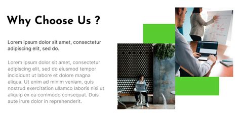Create A Mid Section Component Why Choose Us For The Second Theme