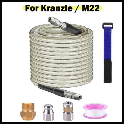 고압 세척기 하수도 배수관 청소 호스 파이프 하수도 제트 14 인치 Npt 노즐 4000 Psi 하수 준설 호스 Kranzle M22 용 Aliexpress