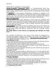 What HCI Is And Why It Is Important Docx FAYE HCI A What HCI Is And Why It Is Important