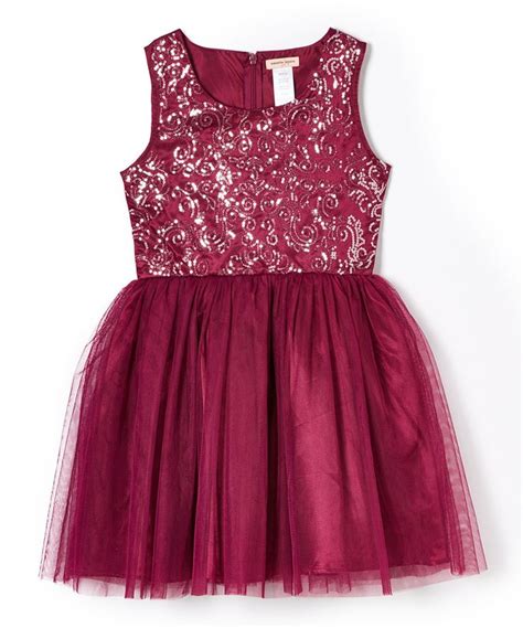 Take A Look At This Nanette Lepore Girls Plum Sequins And Tulle Dress