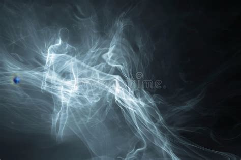 A Persons Translucent Ethereal Spirit Form Separates From Their