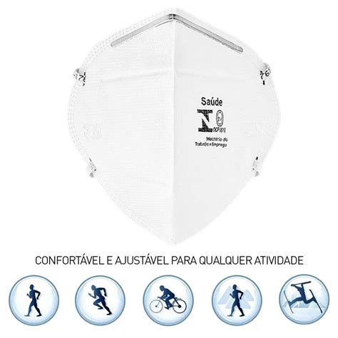 10 Mascara Pff2 3m 9920h Hospitalar Protecao Respiratoria Ca 17611 Extra
