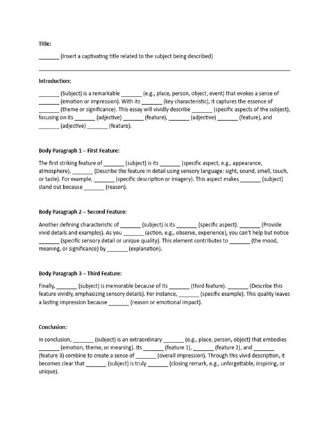 Descriptive Essay Format Pdf Essays Himalayas