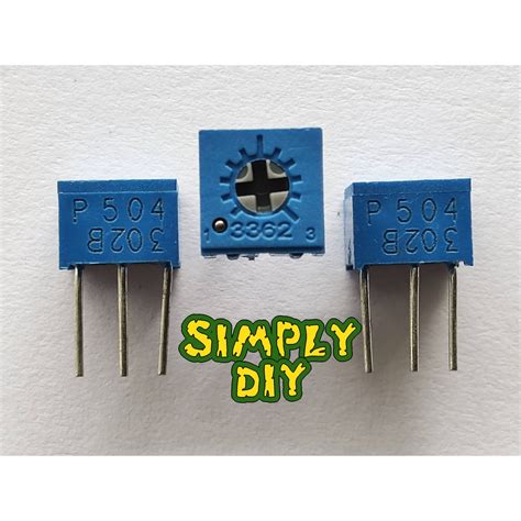 1pcs 3362p 504 500k Ohm R Trimpo Adjustable Precision Trimmer