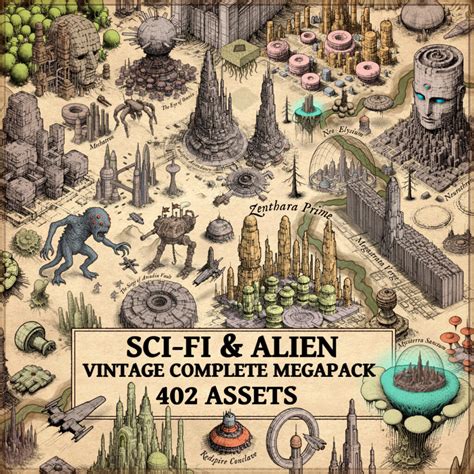 Wonderdraft Assets And Fantasy Map Icons Vintage Cartography Assets
